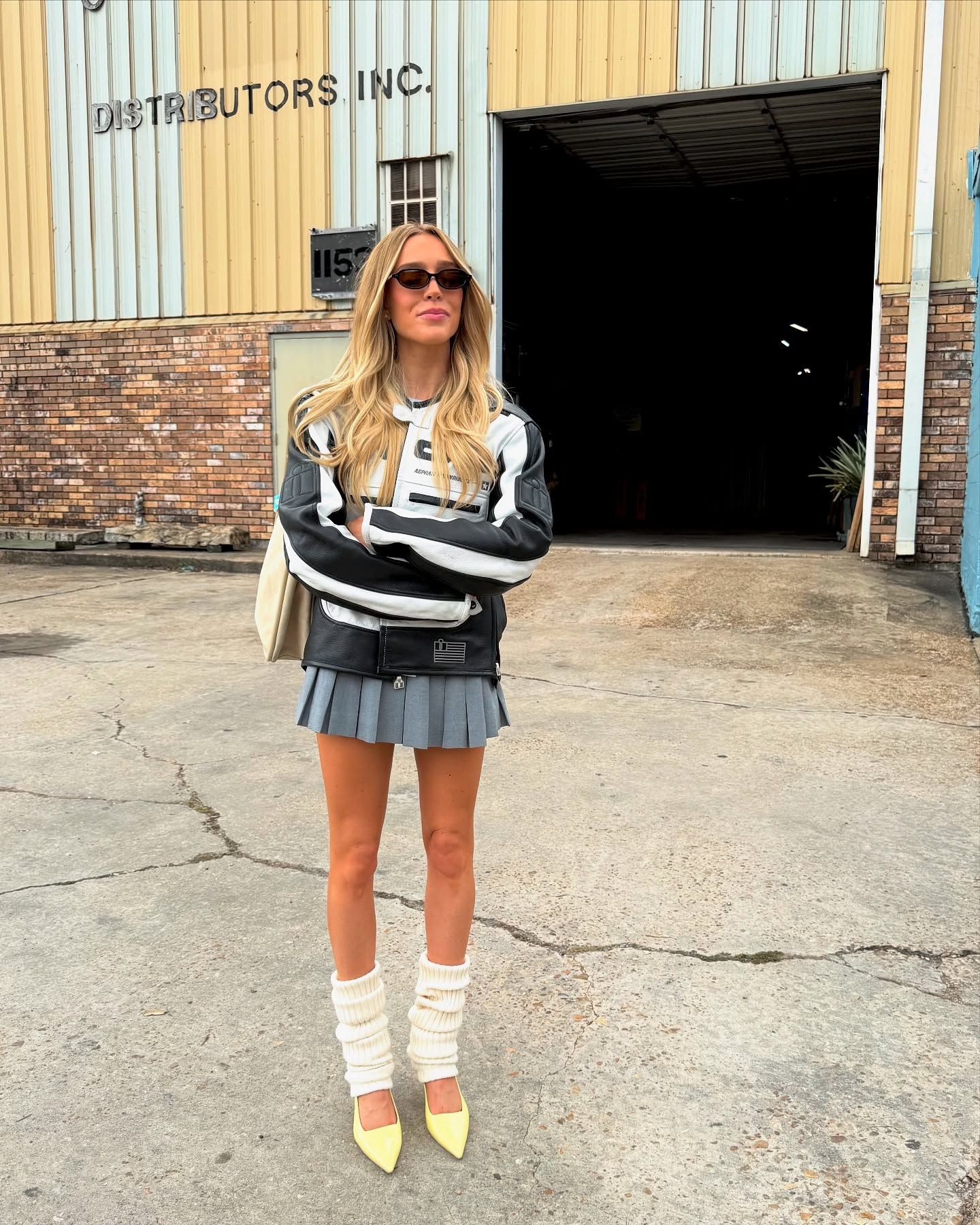 Um, Alexa Chung and Emma Corrin Just Wore Heels With Leg Warmers | Who ...