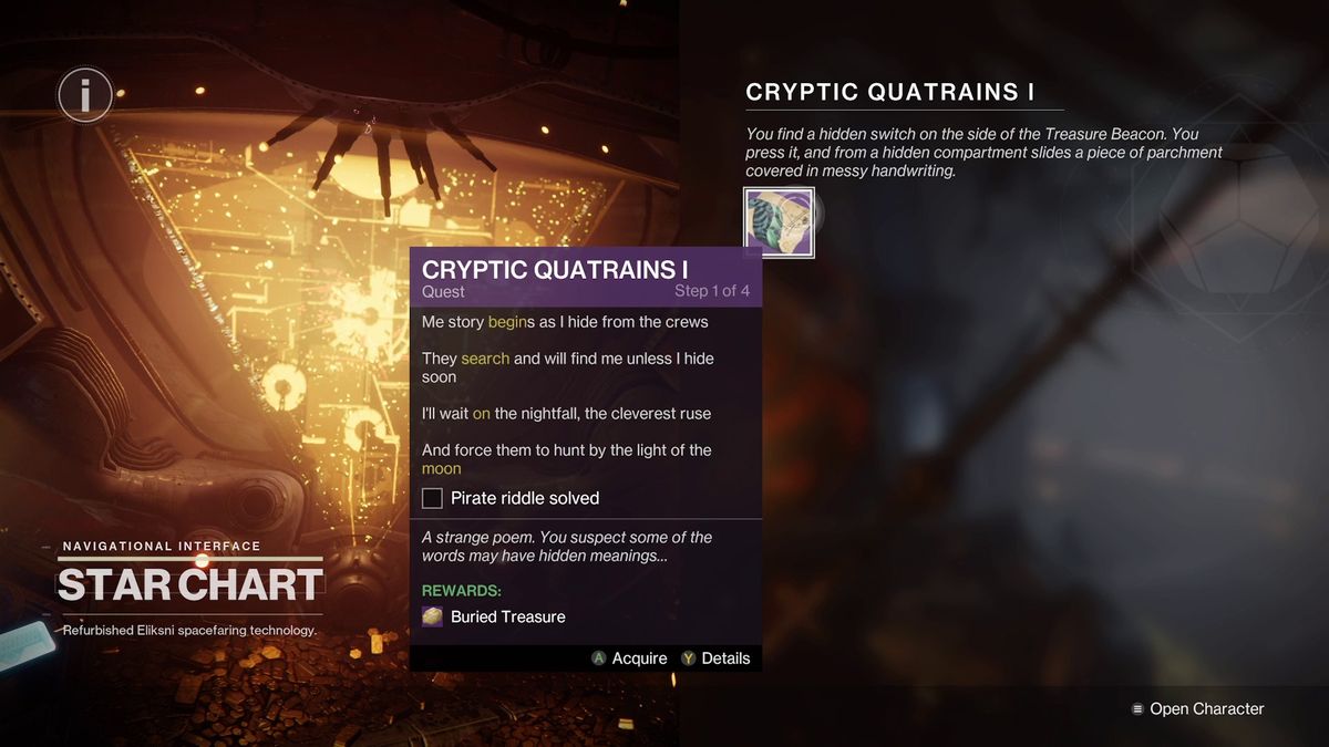 How to solve the Destiny 2 Cryptic Quatrains quests | GamesRadar+