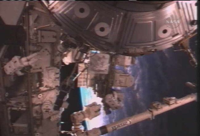 Shuttle Spacewalkers Make Vital ISS Railcar Repair | Space