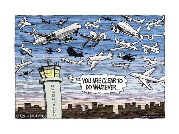 Air Traffic Control Tower Cartoon