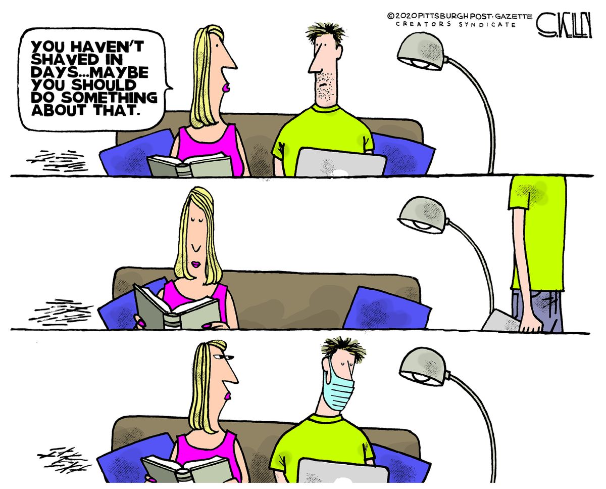 Editorial Cartoon U.S. coronavirus quarantine mask | The Week