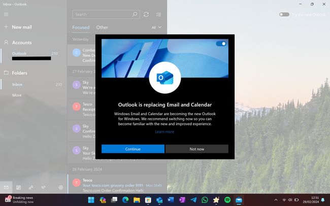 The new Outlook will be forced onto Windows 10 PCs next month, and ...