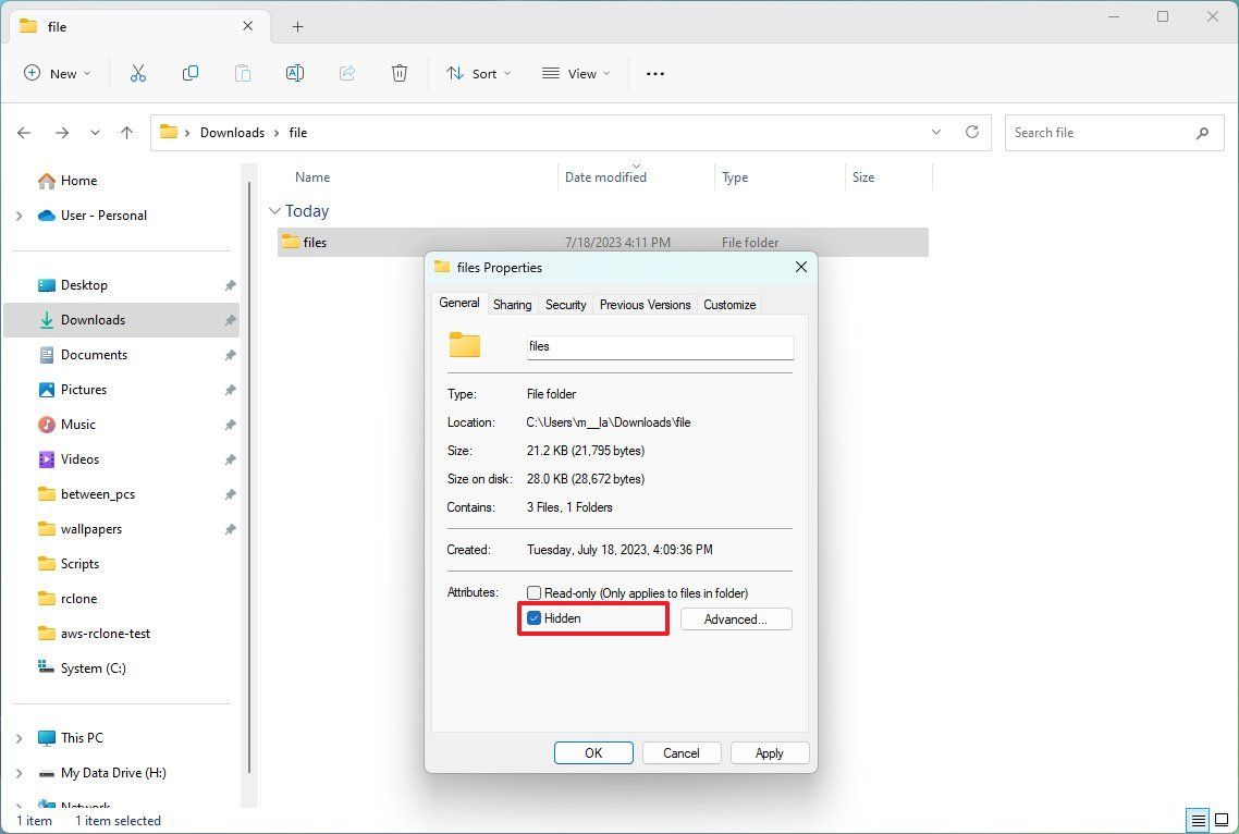 How to hide (or unhide) files on Windows 11 | Windows Central