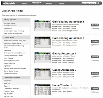 Symetrix Launches Jupiter App Finder | AVNetwork