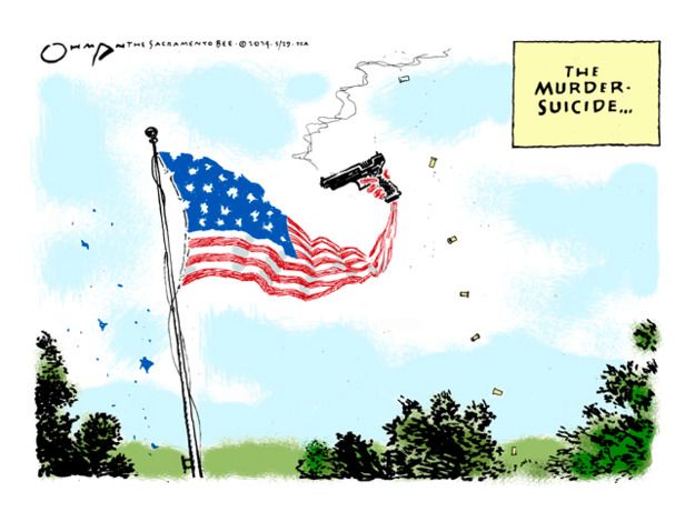 Editorial cartoon America gun control | The Week