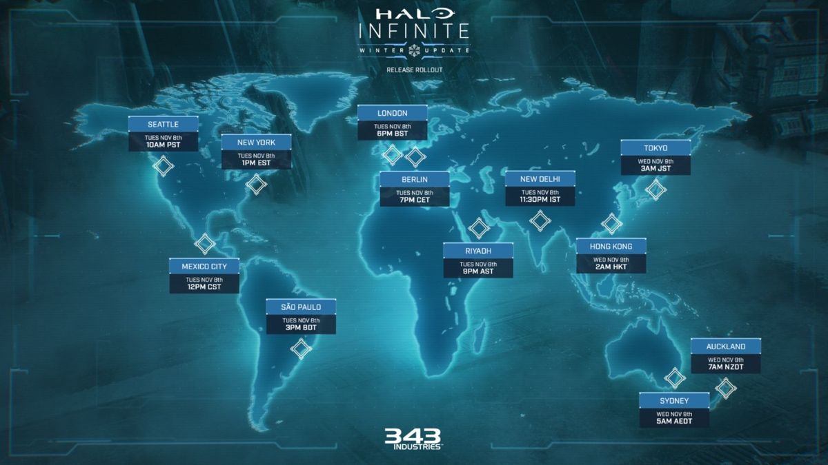 Halo Infinite Winter Update release time | PC Gamer