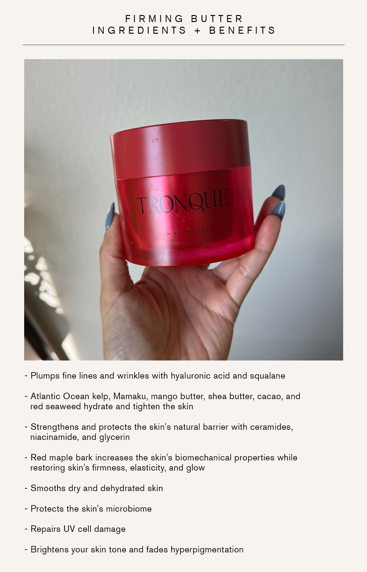 Reviewed by Editors: Tronque's Line of Luxury Bodycare | Who What Wear