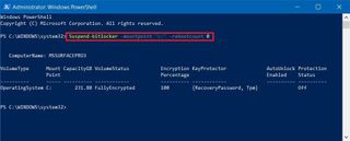 How to suspend BitLocker encryption to perform system changes on ...