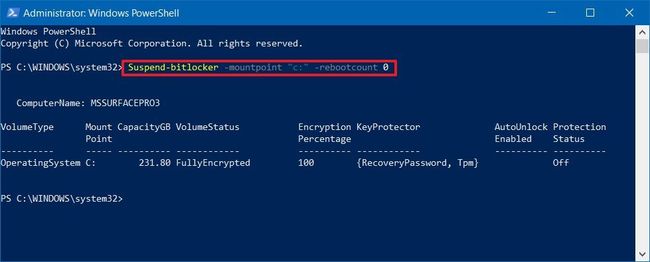 How to suspend BitLocker encryption to perform system changes on ...