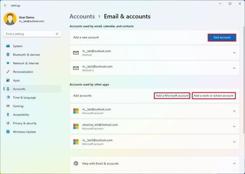 How to manage user account settings on Windows 11 and Windows 10 ...