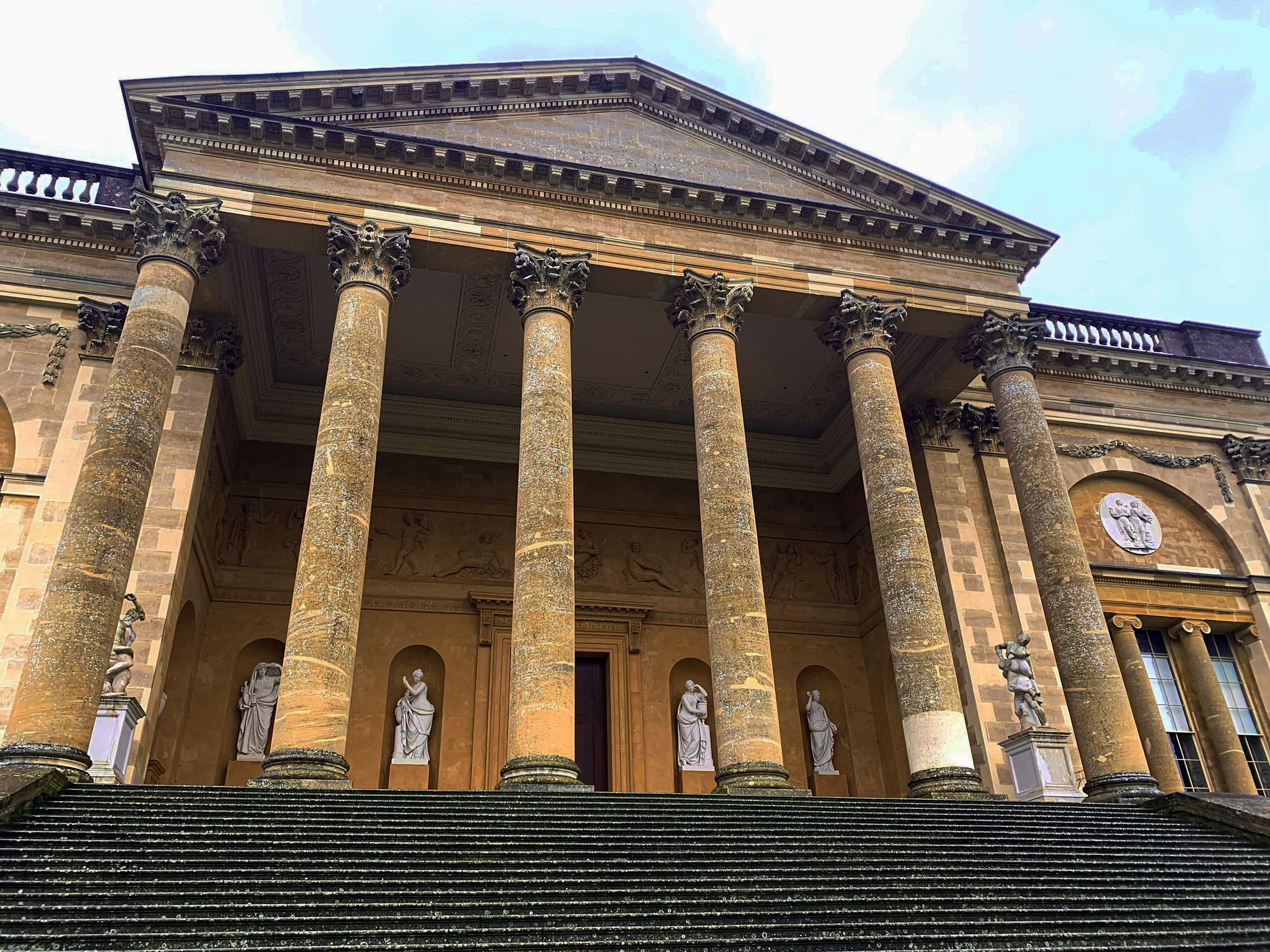 Cybele and Juno statues finally return to Stowe's south-front portico ...
