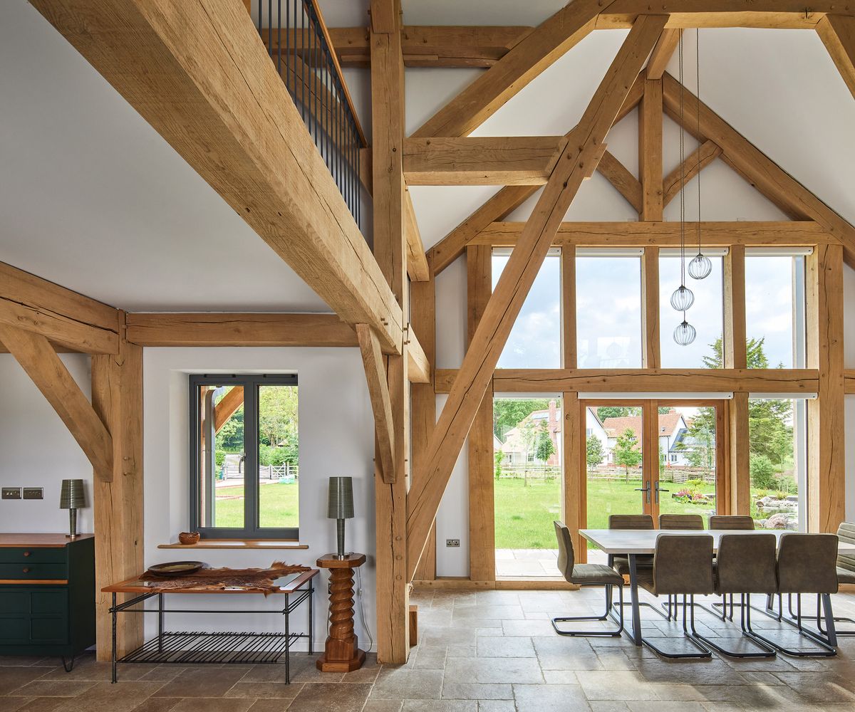 An oak frame future-proofed home built with space for all the family ...