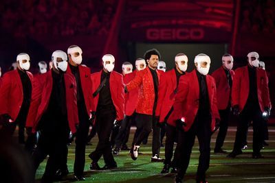 The Weeknd's Bandages at the Super Bowl LV Performance, Explained ...