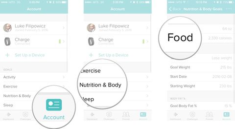 How to change your nutrition and body goals in Fitbit for iPhone and ...