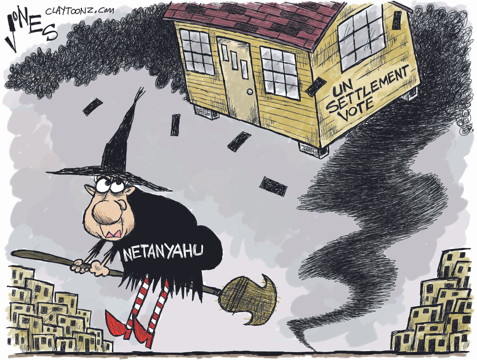 Political cartoon U.S. Netanyahu UN Wicked witch of the west | The Week