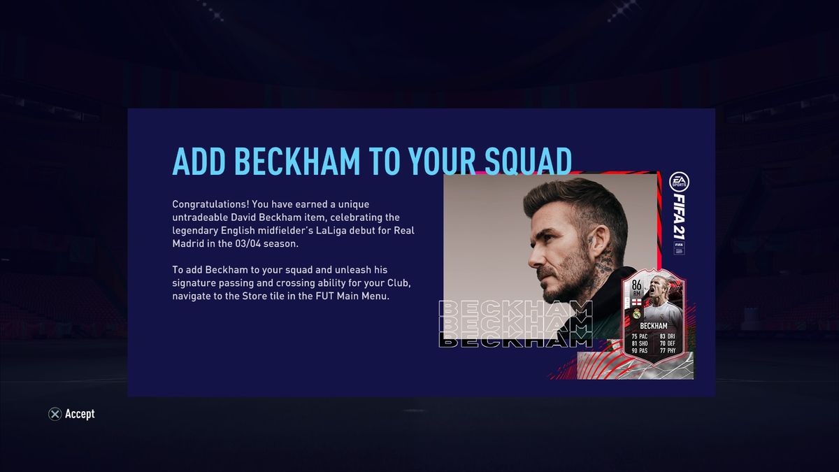 David Beckham free FUT card now live | GamesRadar+