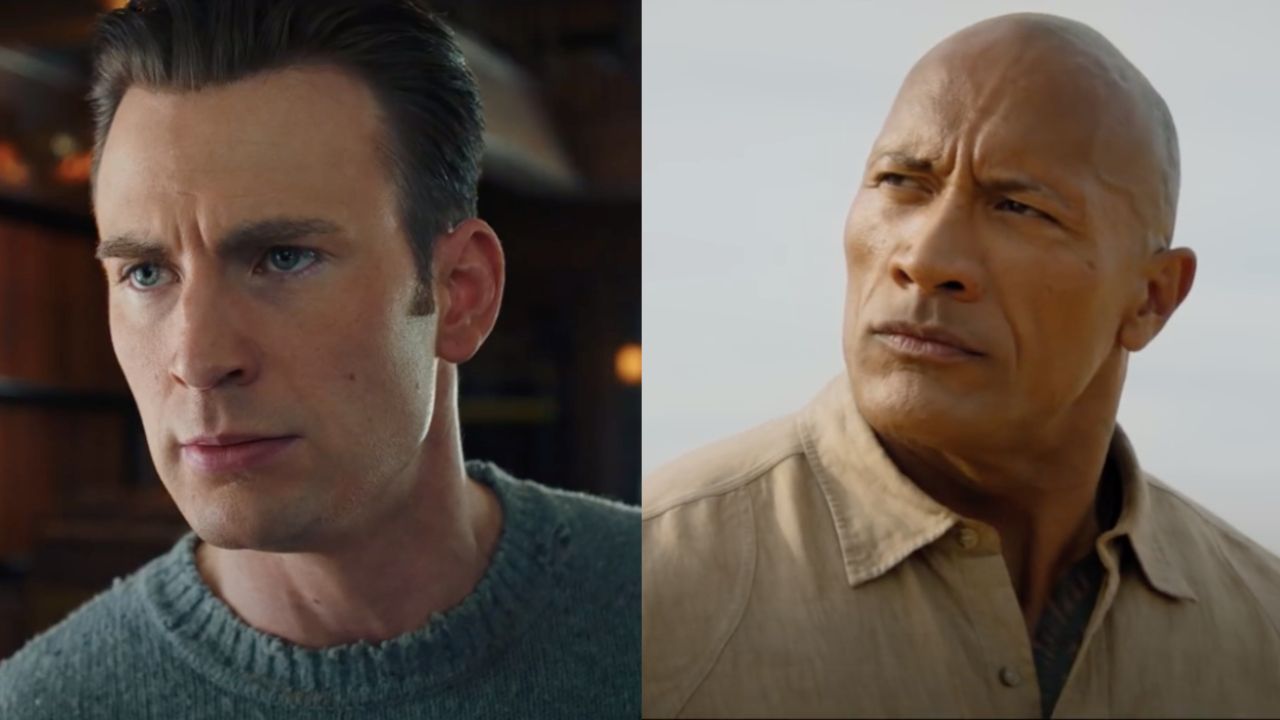 Chris Evans Shares First Look At Him And The Rock In Upcoming Christmas ...