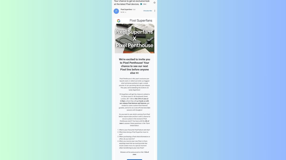 Sneak Peek: UK Superfans could score a glimpse of the next Pixel before ...