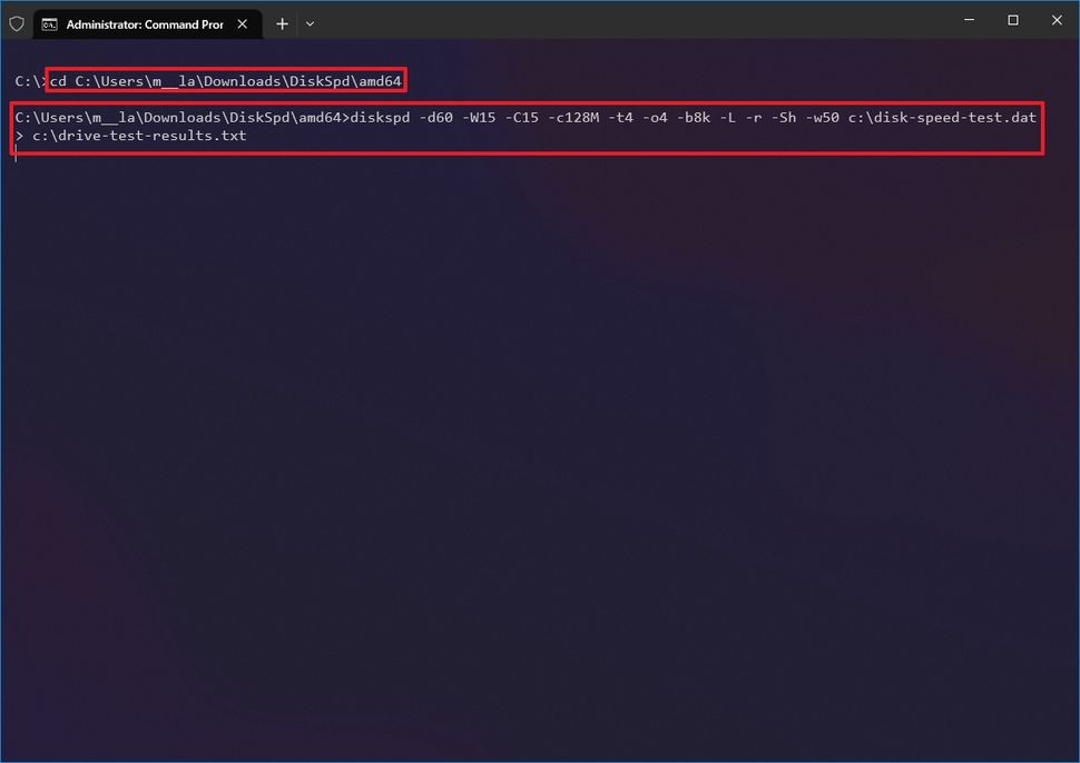 How To Test Hard Drive Performance With Diskspd On Windows 10 Windows Central