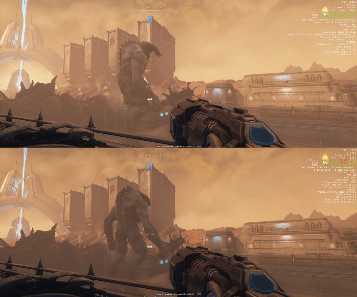 DOOM: The Dark Ages tested with NVIDIA DLSS Multi Frame Gen | Windows ...