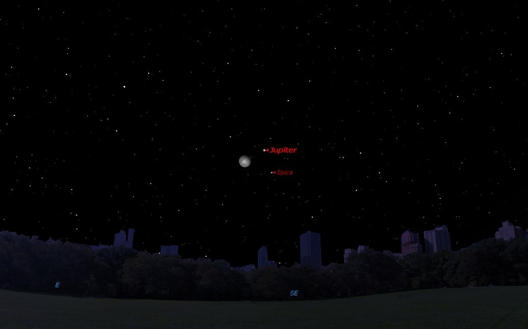 Triple Play! See Jupiter, Spica and the Moon Rendezvous Tonight | Space
