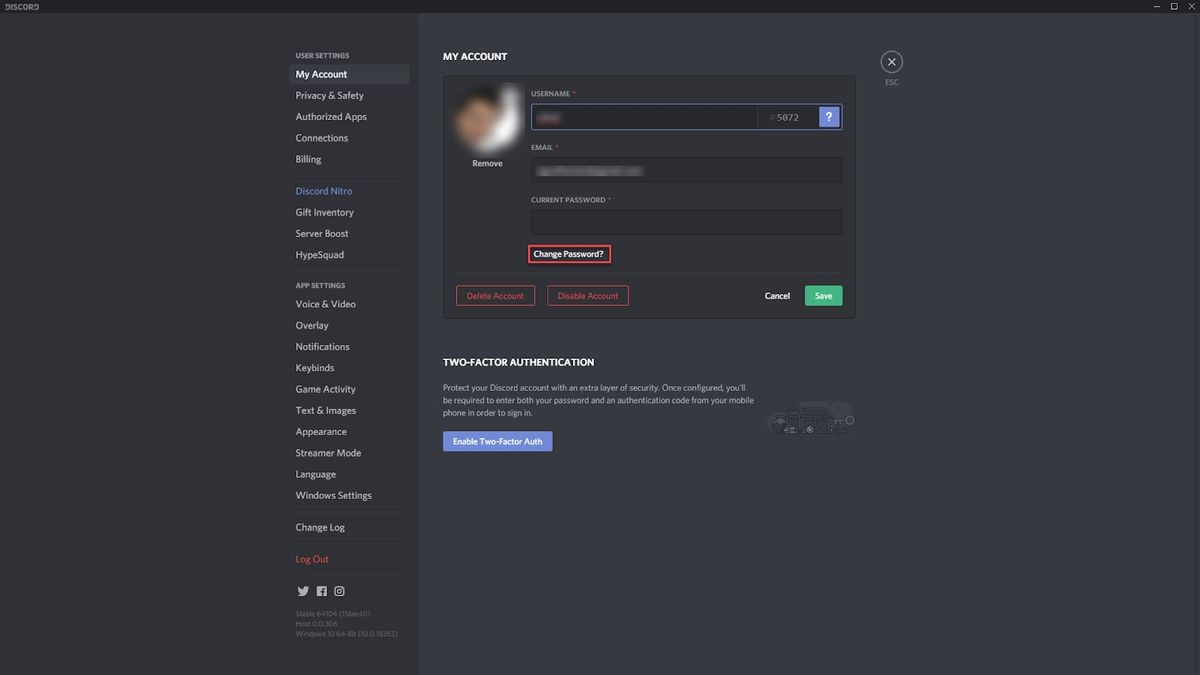 How to change your Discord password or reset it | TechRadar