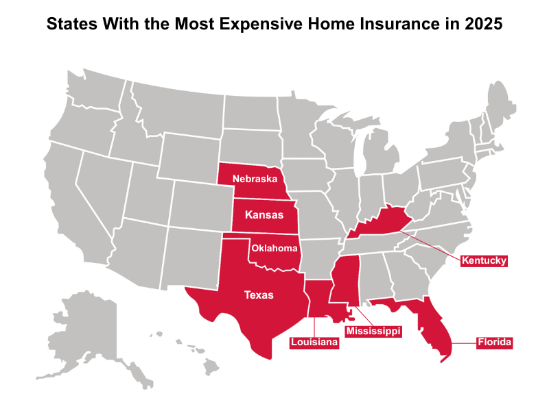 8 States With the Most Expensive Home Insurance in 2025 | Kiplinger