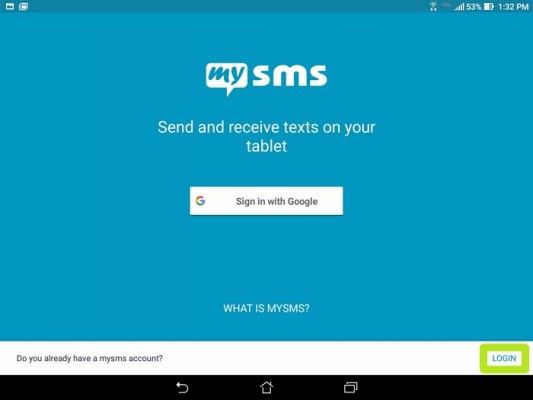 How to Send SMS Messages on an Android tablet with mysms | Laptop Mag