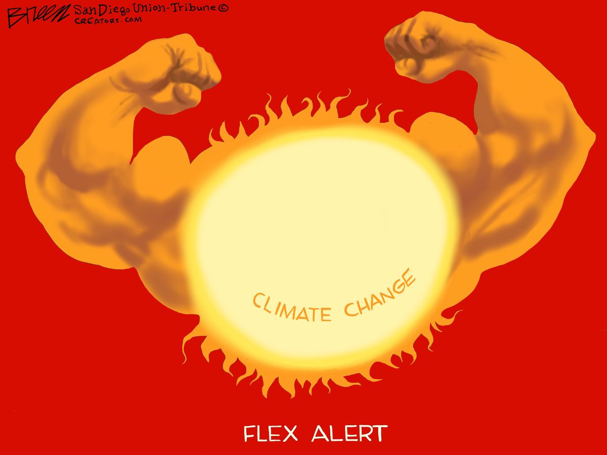Editorial Cartoon World climate change flex | The Week