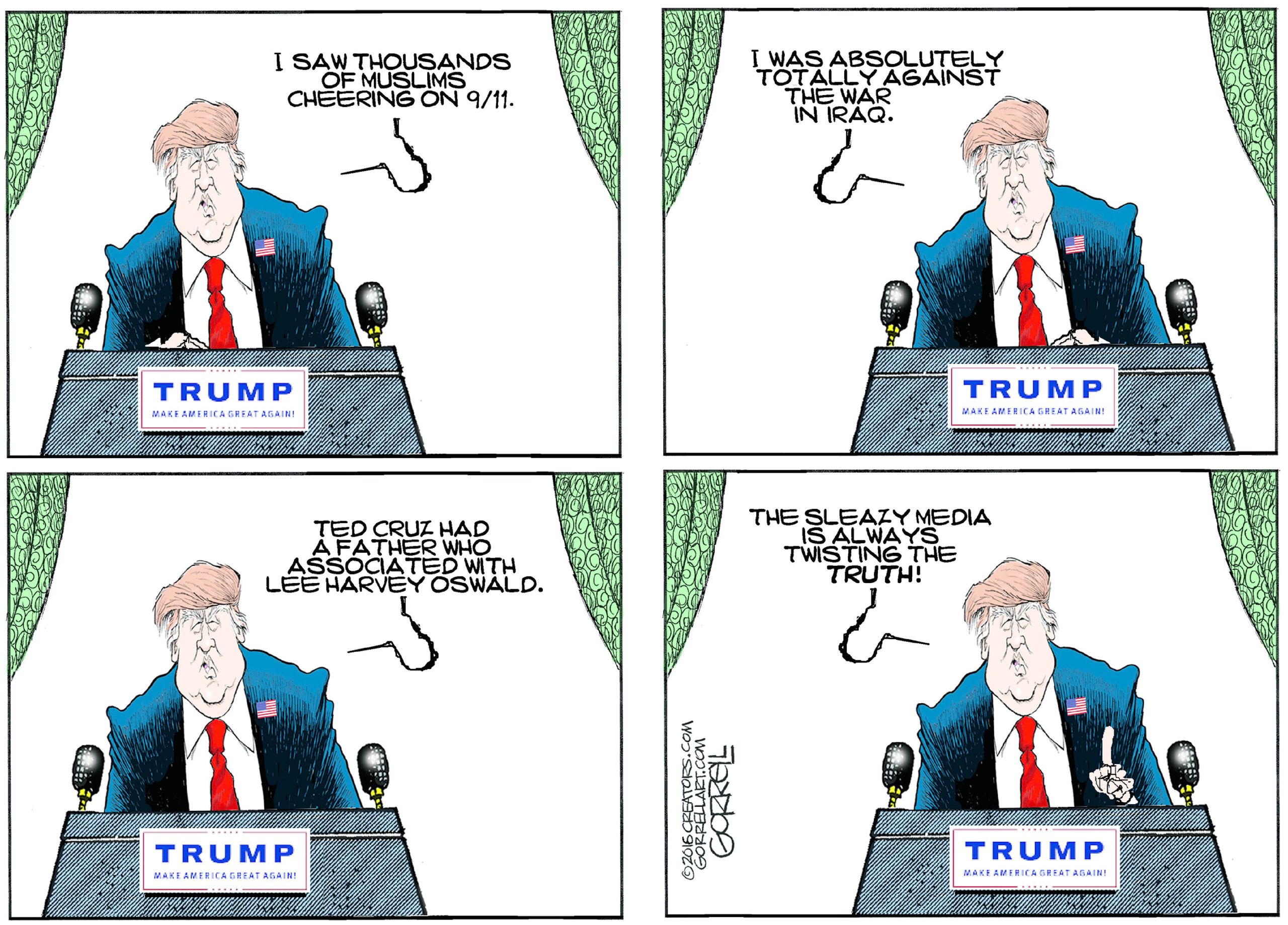 Political cartoon U.S. trump Media | The Week