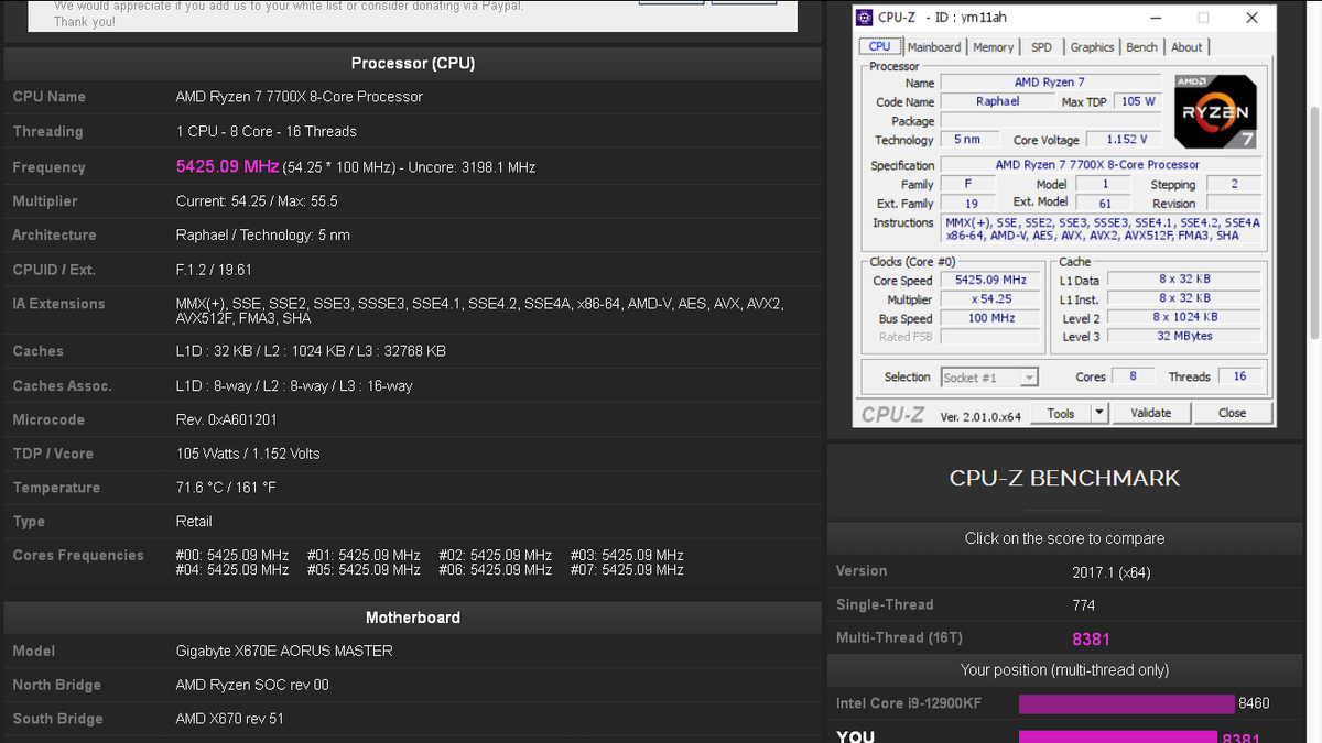 Ryzen 7 7700X Edges Past Core i9-12900K In New Benchmark | Tom's Hardware