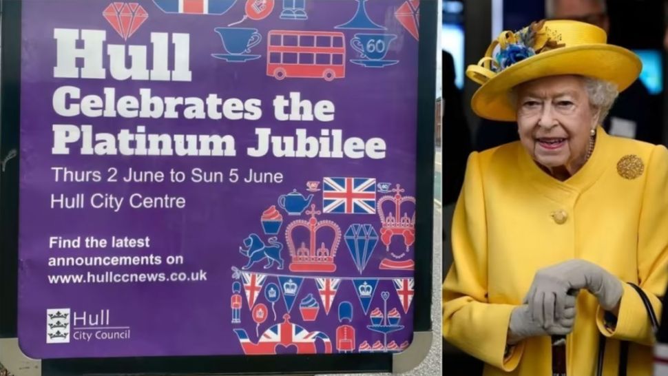 Can you spot the mistake on this Platinum Jubilee poster? | Creative Bloq