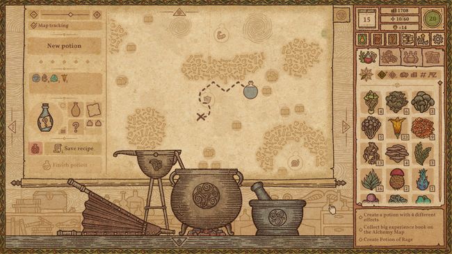 Potion Craft map and recipes list | PC Gamer