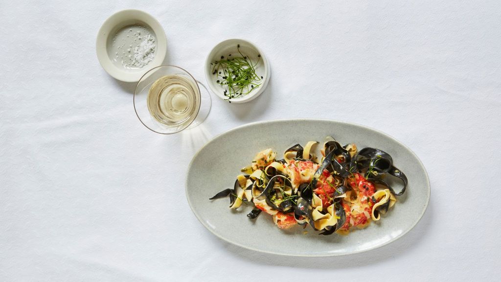 Seafood pasta: Lobster and squid ink fettucine | Homes and Gardens
