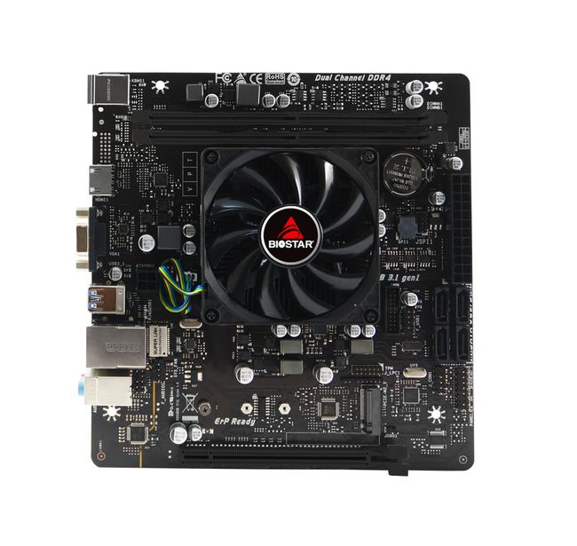 Biostar AMD Motherboard Packs Integrated Bristol Ridge APU and Cooling ...