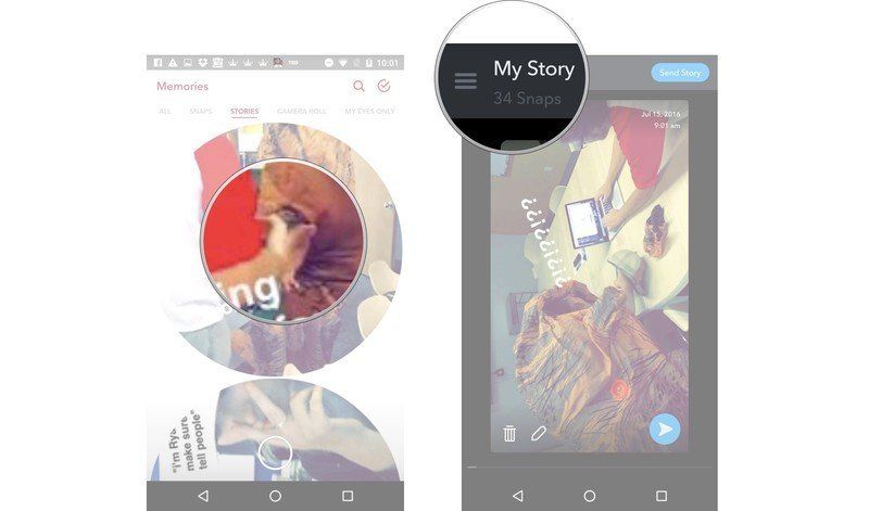 How to manage Snapchat Memories on Android | Android Central