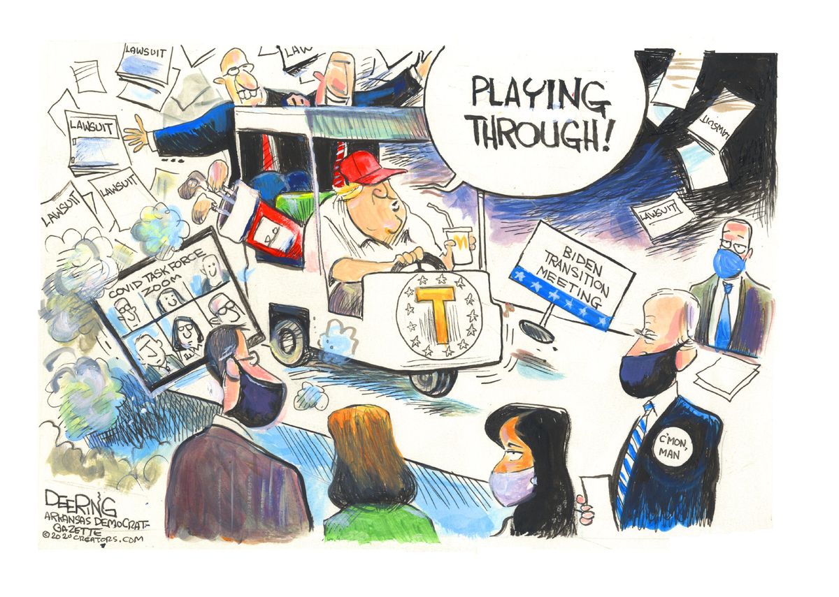 Political Cartoon U.S. Trump Biden 2020 | The Week