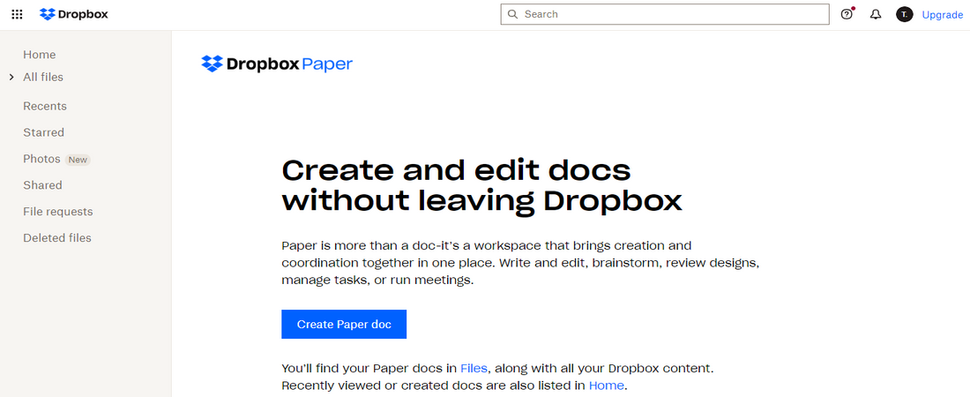 Dropbox Paper | TechRadar