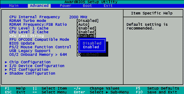 Special Functions With RDRAM (Rambus) - BIOS Tuning: Maximum Power ...