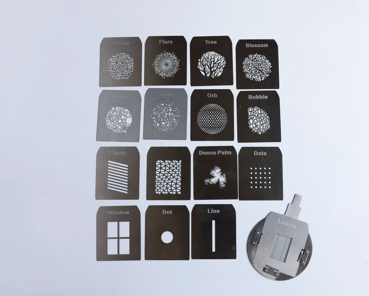 Emulate film noir lighting in a home photography setup, using a gobo ...