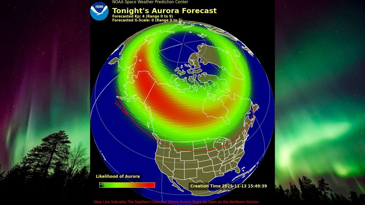 Northern lights may be visible in 10 states Nov. 13 | Space