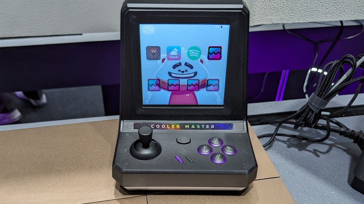 Cooler Master shows off programmable, mini arcade machine that sits on ...