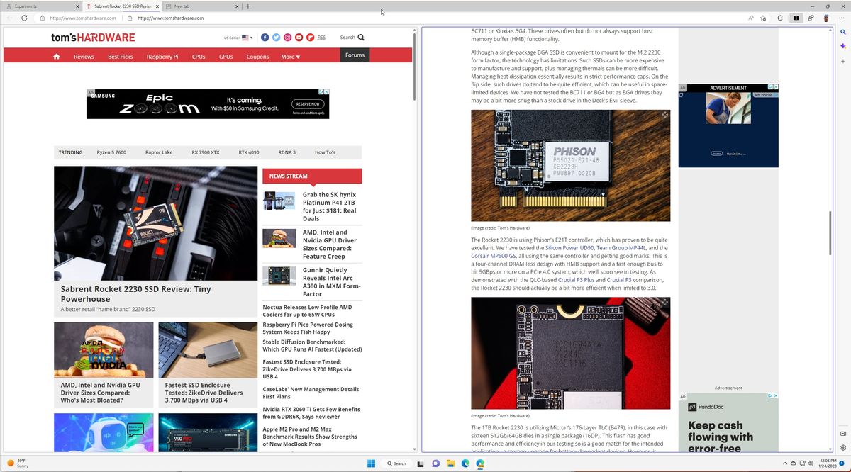 Microsoft’s Edge Offers Split Screen View for Tabs in Latest Canary ...