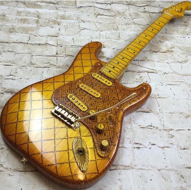 This Strat-Style Guitar is Made Entirely Out of Matchsticks | Guitar World