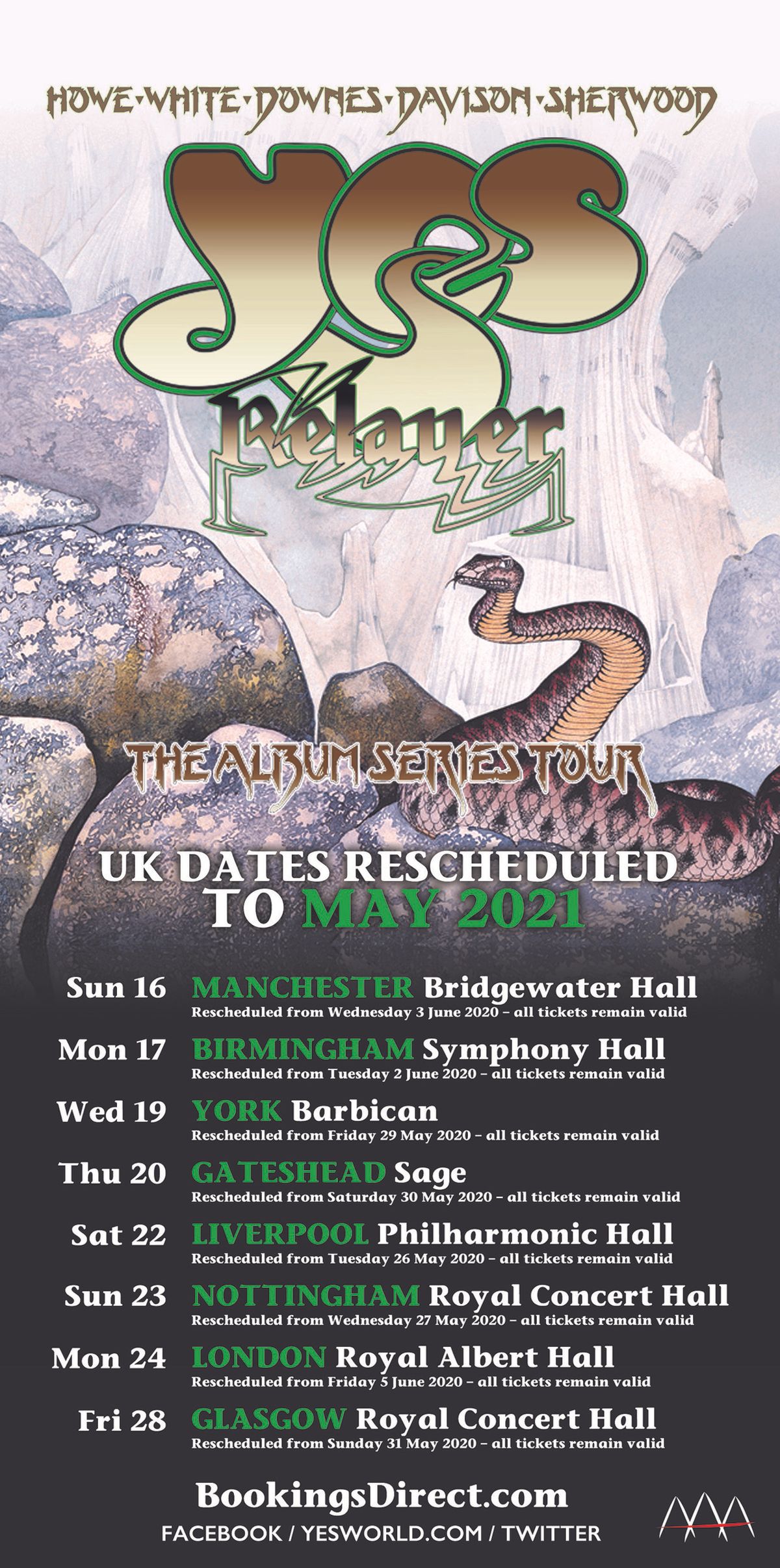 Yes announce rescheduled UK tour dates | Louder