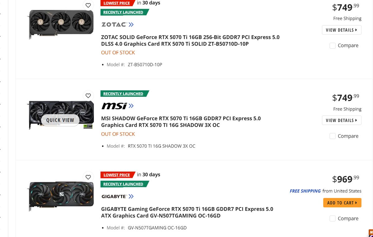 Nvidia RTX 5070 Ti launch day live: All the retail links to RTX 5070 Ti ...