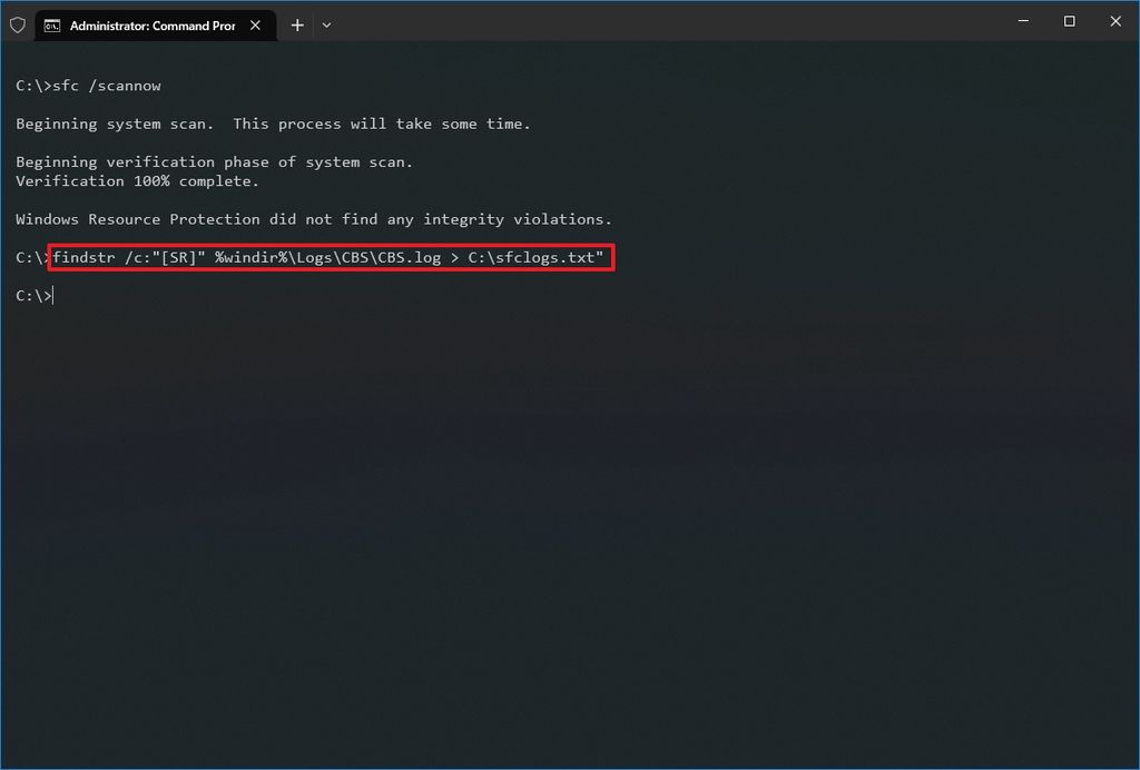 How to use Windows 10's System File Checker (SFC) scannow command to ...