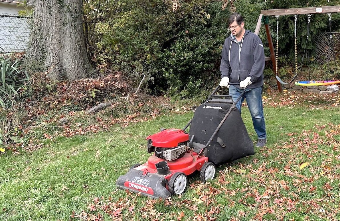 I've been using this leaf vacuum in my yard — and it's a game changer ...