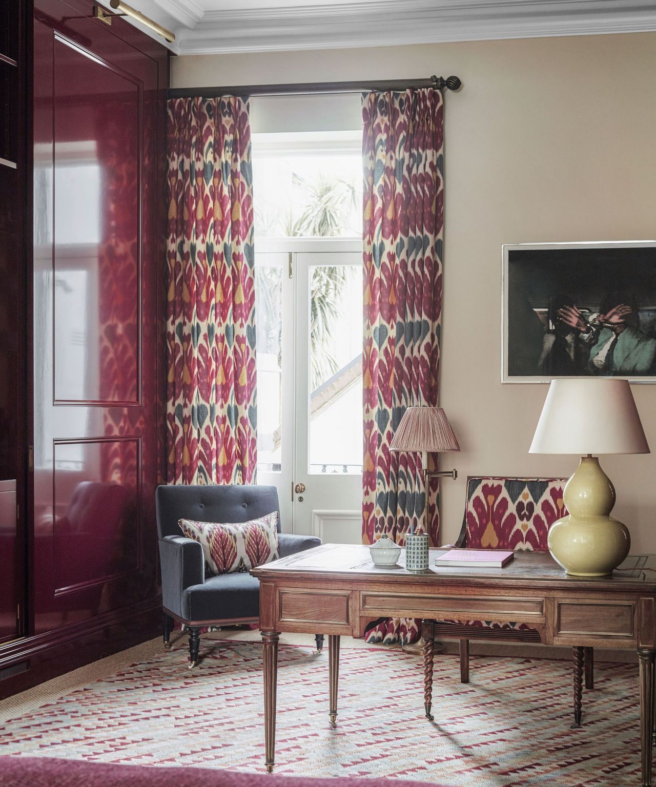 The rich colors used in this home create a sophisticated scheme | Homes ...