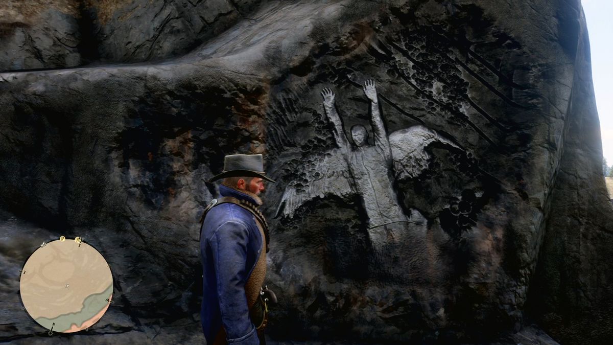 Red Dead Redemption 2 rock carvings | GamesRadar+